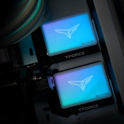 TEAMGROUP T-Force Delta MAX Lite(Dramless) White ARGB 1TB with 3D NAND TLC 2.5 Inch SATA III Internal SSD (R/W Speed up to 550/500 MB/s) T253TM001T0C425