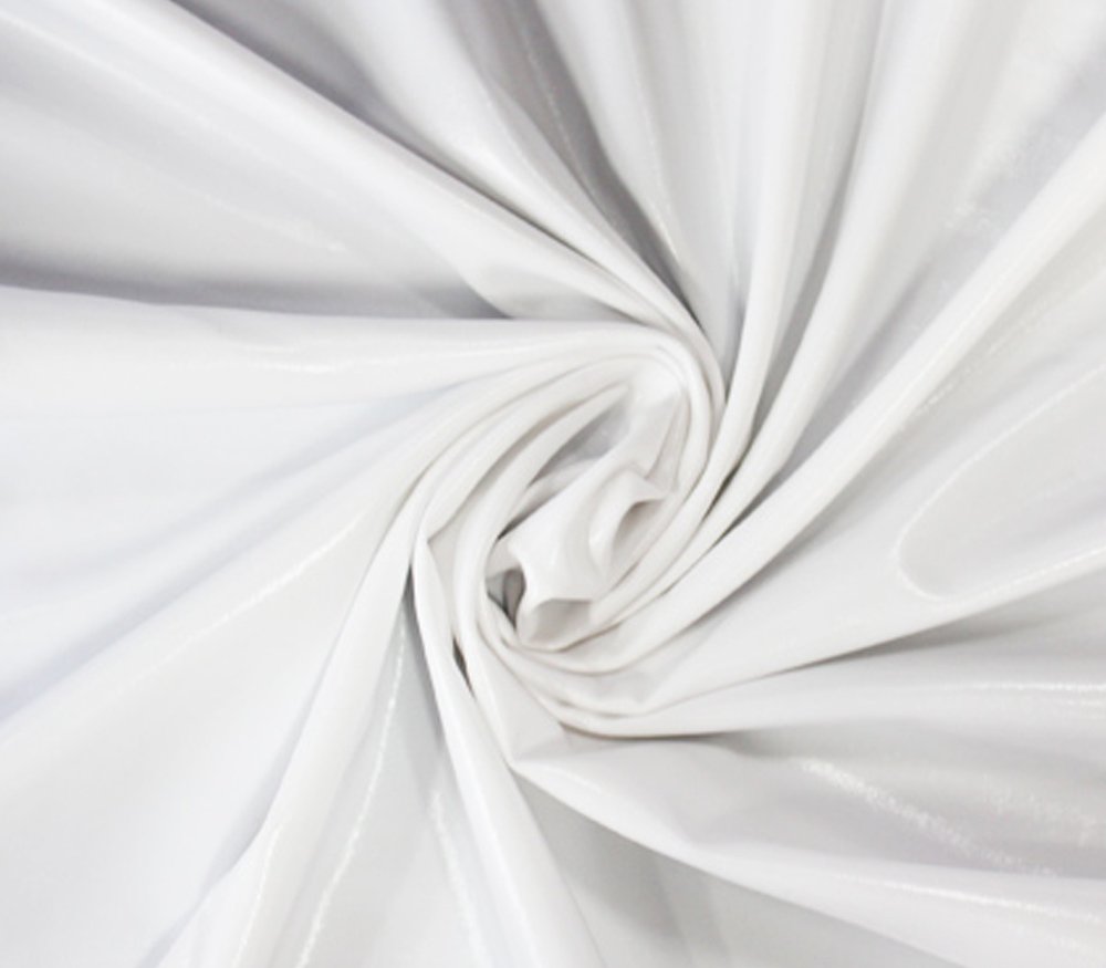 Spandex Fabric Metallic White / 60" Wide/Sold by The Yard