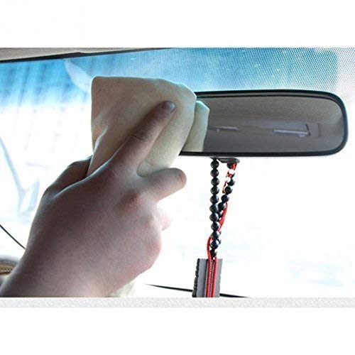 Trainshow Cleaning Chamois Shammy for Car, Natural Deerskin Leather Drying Cleaning Towel for Auto and Precision Instrument12.6''X20'' (2-Pack)