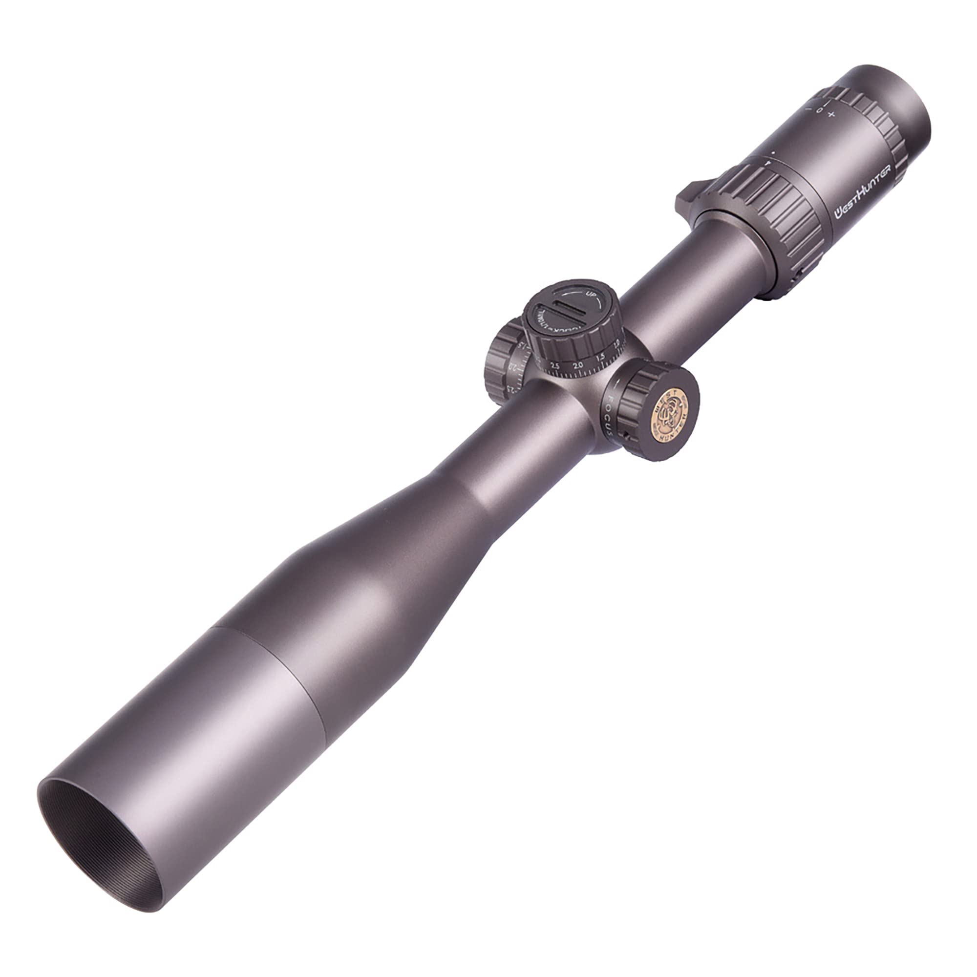 WestHunter Optics HD-S 4-16x44 SF Riflescopes, 30mm Tube Second Focal Plane Tactical Precision 1/10 MIL Shooting Scope | Brown, Dovetail Shooting Kit B