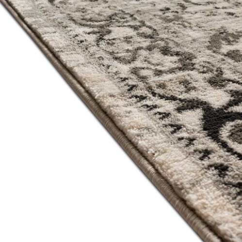 Well Woven Amba Sultana Traditional Distressed Oriental Grey Area Rug 7'10" x 9'10"