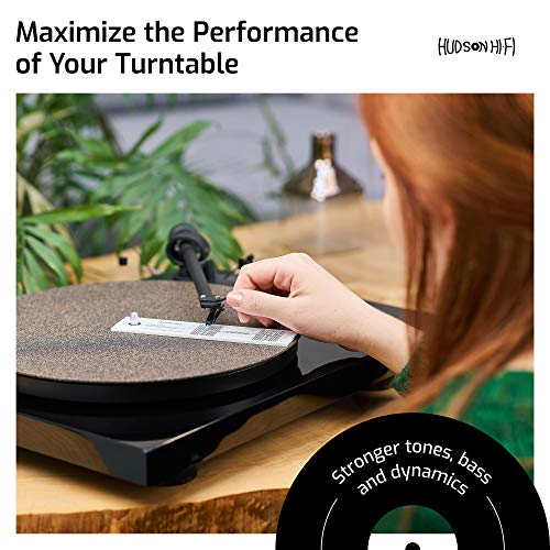 Turntable Phonograph LP Phono Cartridge Stylus Alignment Protractor Tool–High Contrast (VTA Sold Separately)