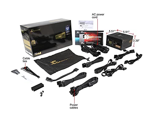 Seasonic PRIME GX-750 | 750W | 80+ Gold | Full Modular | Low Noise | Premium Japanese Capacitor | 12 Year Warranty | Nvidia RTX 30/40 Super & AMD GPU Compatible (Ref. SSR-750GD2)