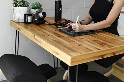 Sleekform Folding Desk Lightweight Portable Wood Table, Small Wooden Foldable No Assembly Required