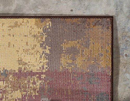 Unique Loom Barista Collection Area Rug - Catuai (5' 1" x 8' Rectangle, Multi/ Brown)