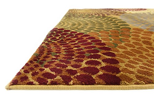 Unique Loom Barista Collection Area Rug - Java (5' 3" x 8' Rectangle, Beige/ Black)