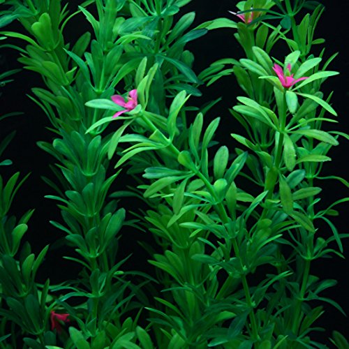 Tacobear Artificial Silk Aquarium Plants Live Fish Tank Plants Aquarium Fish Tank Decorations Betta Fish Tank Accessories Aquatic Plants (20 inch)
