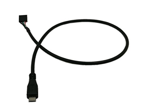 zdyCGTime 50CM Micro USB 5pin Male to 1x 5Pin Female 0.1" USB Header PCB Motherboard Cable