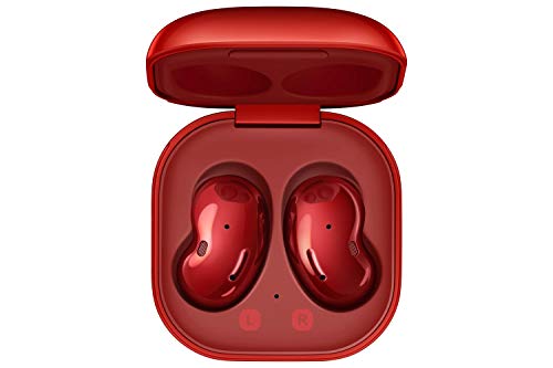 Samsung Galaxy Buds Live, True Wireless Earbuds with Active Noise Cancelling (Wireless Charging Case Included) - Bulk Packaging - Mystic Red