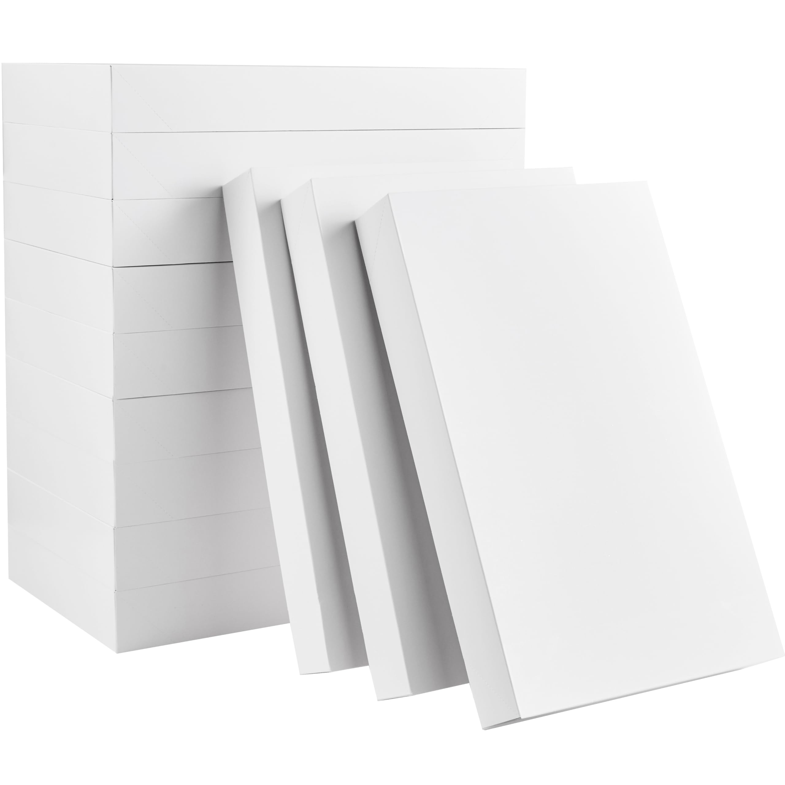 SUNCOLOR 12 Pack 15" White Large Gift Boxes With Lids For Clothes Presents