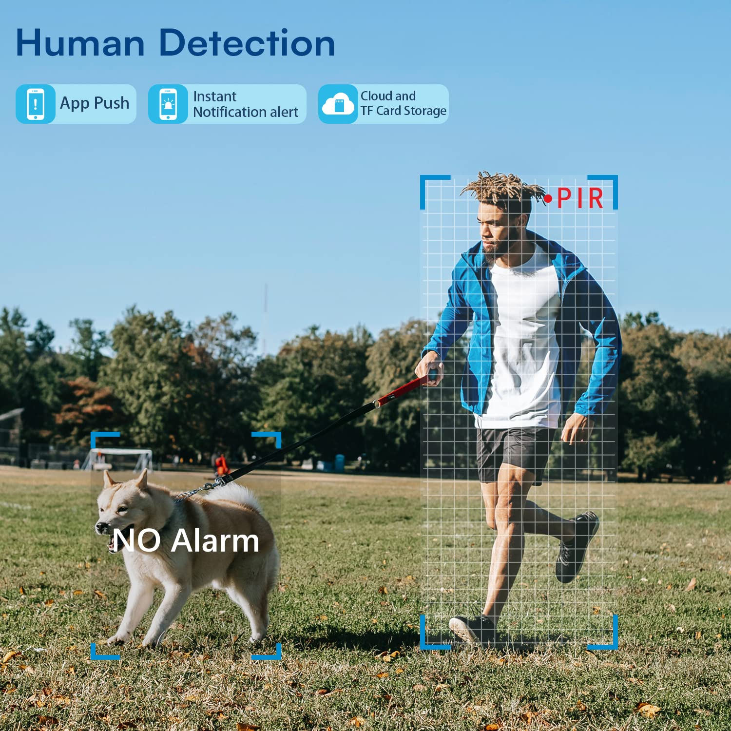 WOOLINK 2K Security Camera for Outdoor, Wireless WiFi, 360 ° Pan-Tilt 3MP UHD for Home Security System (2.4ghz Only) Surveillance Camera 2-Way Talking, Motion Detect and Night Vision