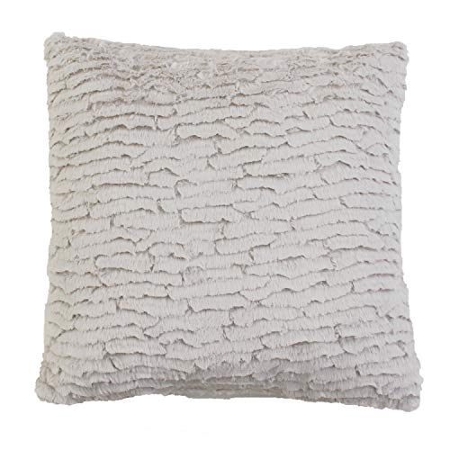 Thro by Marlo Lorenz Throw Pillow and Blanket, Light Gray