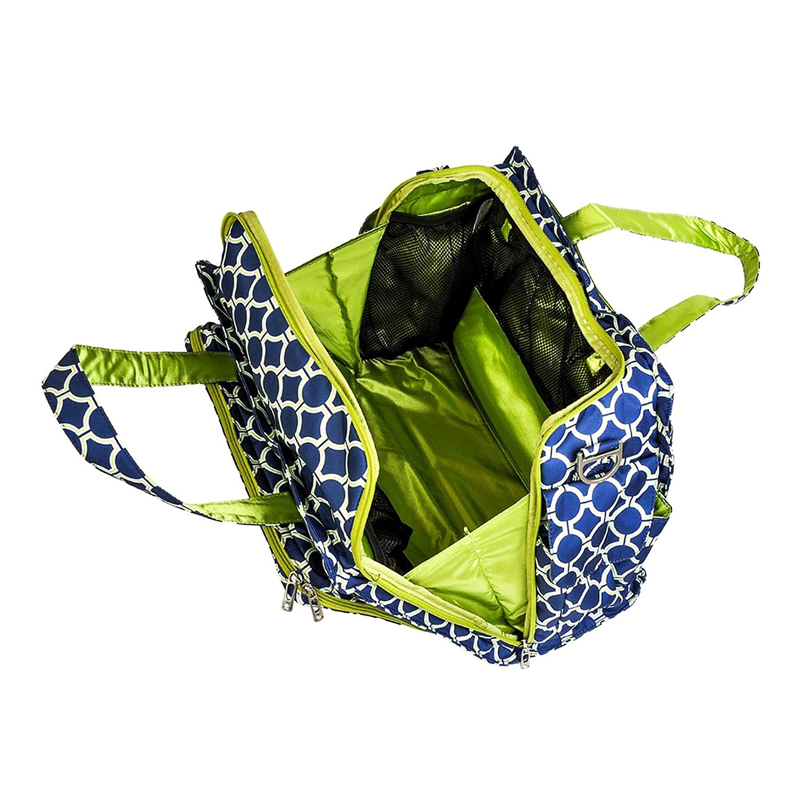JuJuBe Be Prepared Travel Carry-on/Diaper Bag, Classic Collection - Royal Envy