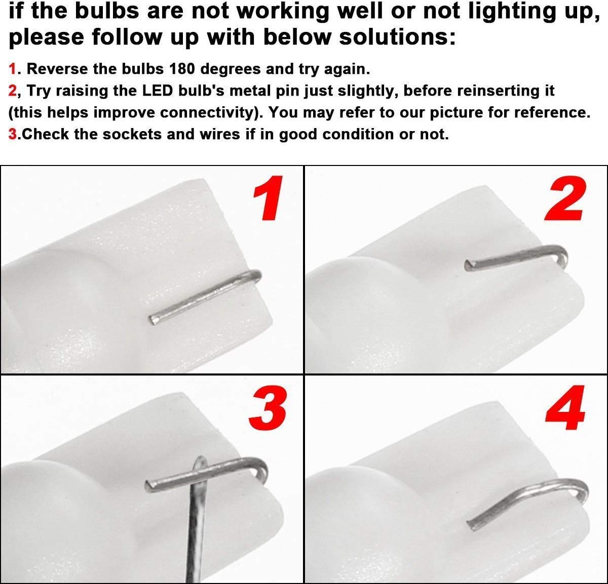 KAKEMONO T5 T10 Wedge Base 2W LED Bulb for 12V 24volt Landscape Path Light, 921 922 912 194 168 T10 Wedge RV Camper Trailer Motorhome Marine Boat Dome Light, 2700K Warm White, 10 Pack