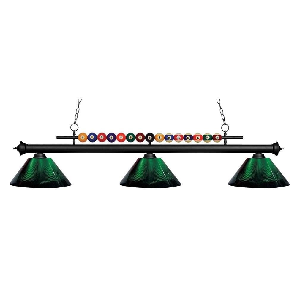 Shark - 3 Light Island/Billiard in Billiard Style - 16 Inches Wide by 15 Inches High