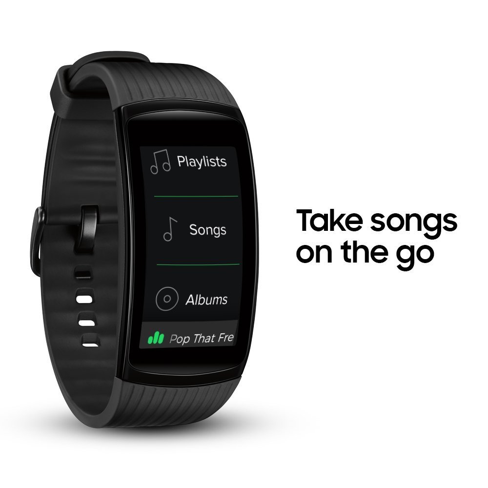 Samsung Gear Fit2 Pro Fitness Smartwatch (Large) - Black (Renewed)