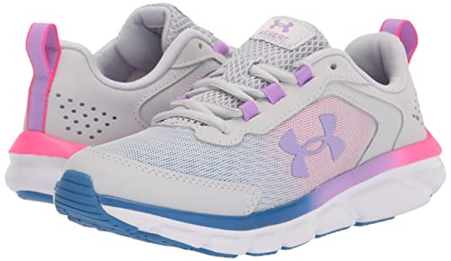 Under Armour Girls' Big Kid Grade School Assert 9, Halo Gray, 3.5