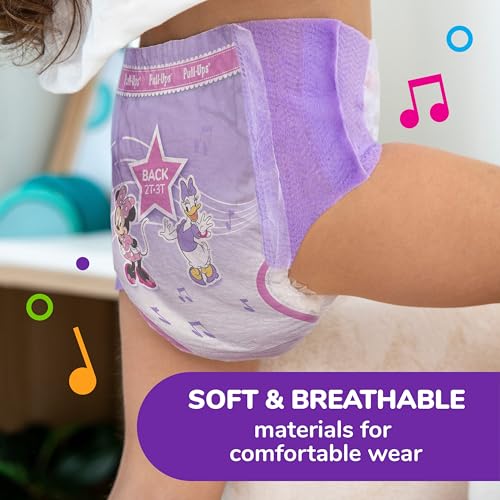 Pull-Ups Girls' Potty Training Pants, Size 3T-4T Training Underwear (32-40 lbs), 66 Count