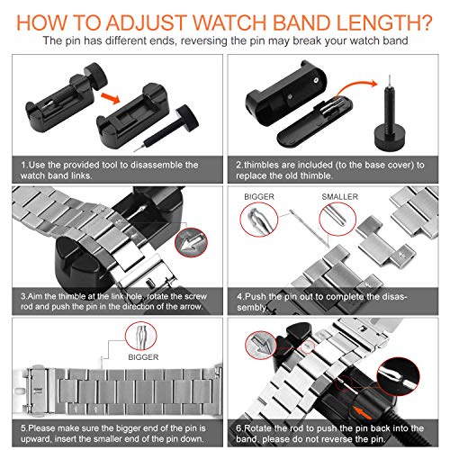 ownace New models compatible for Apple Watch Band 42mm 44mm 45mm series 7 (42mm/44mm/45mm-Silver and Gold)