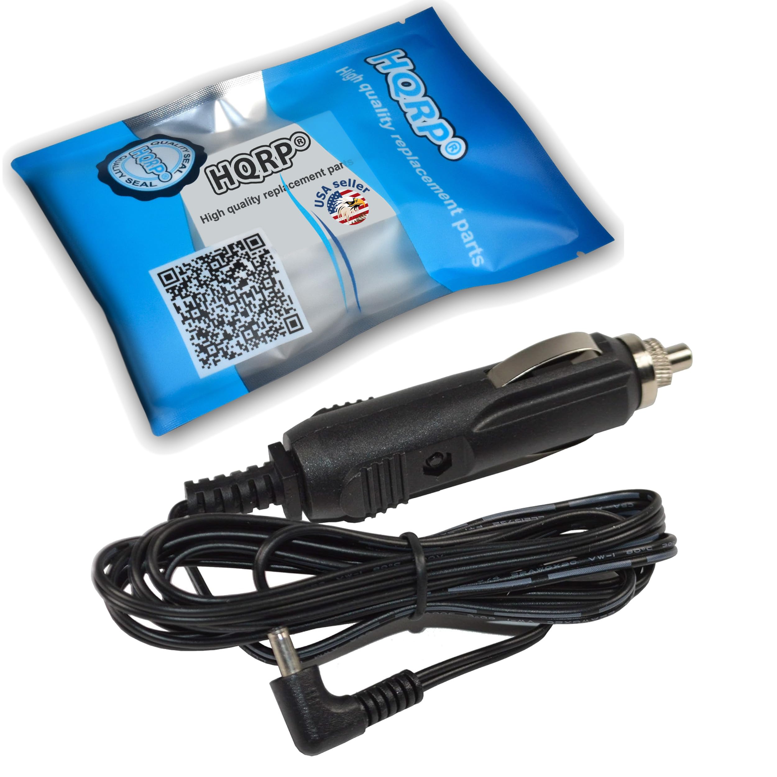 HQRP Car Charger Compatible with VXI Blue Parrott 203664 052030 502030 BlueParrott B250-XT, B250-XT+ Wireless Headset, Roadwarrior, Blue-Parrot PL602030 12-Volt Vehicle Power Adapter