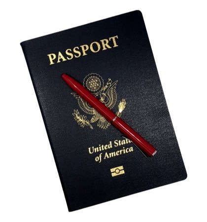 NarwhalCo Set of 2 Red Small Pens (3.35") with Black Ink for Pocket, Wallet, Planner, Purse or Passport