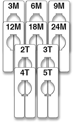SSWBasics Rectangular Size Dividers - Infant/Toddler Variety Pack - 40 Total