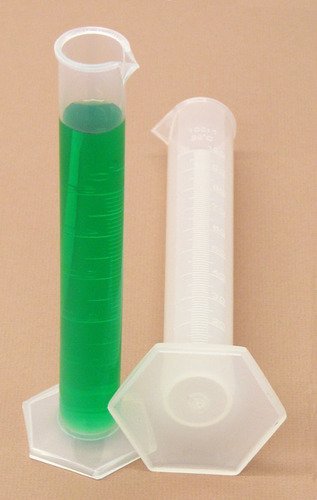 SEOH 10ml Polypropylene Plastic Hex Base Graduated Cylinder