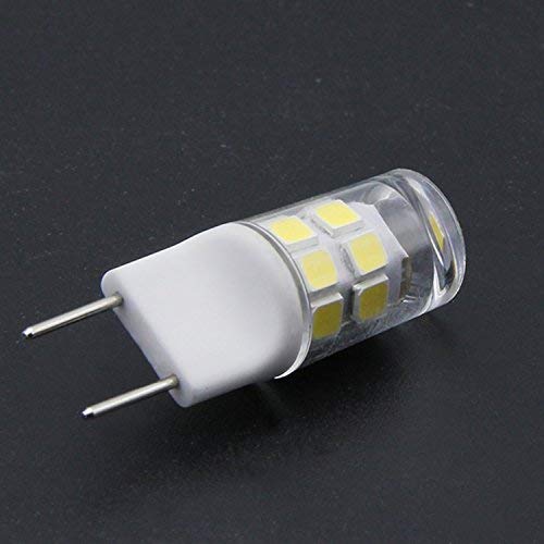 G8 Bi-pin LED Bulb 120V Daylight 6000K 50W Equivalent T4 G8 Base Halogen LED Replacement Bulb for Under-Cabinet Accent Puck Light Desk Lamp Lighting (Pack-5)