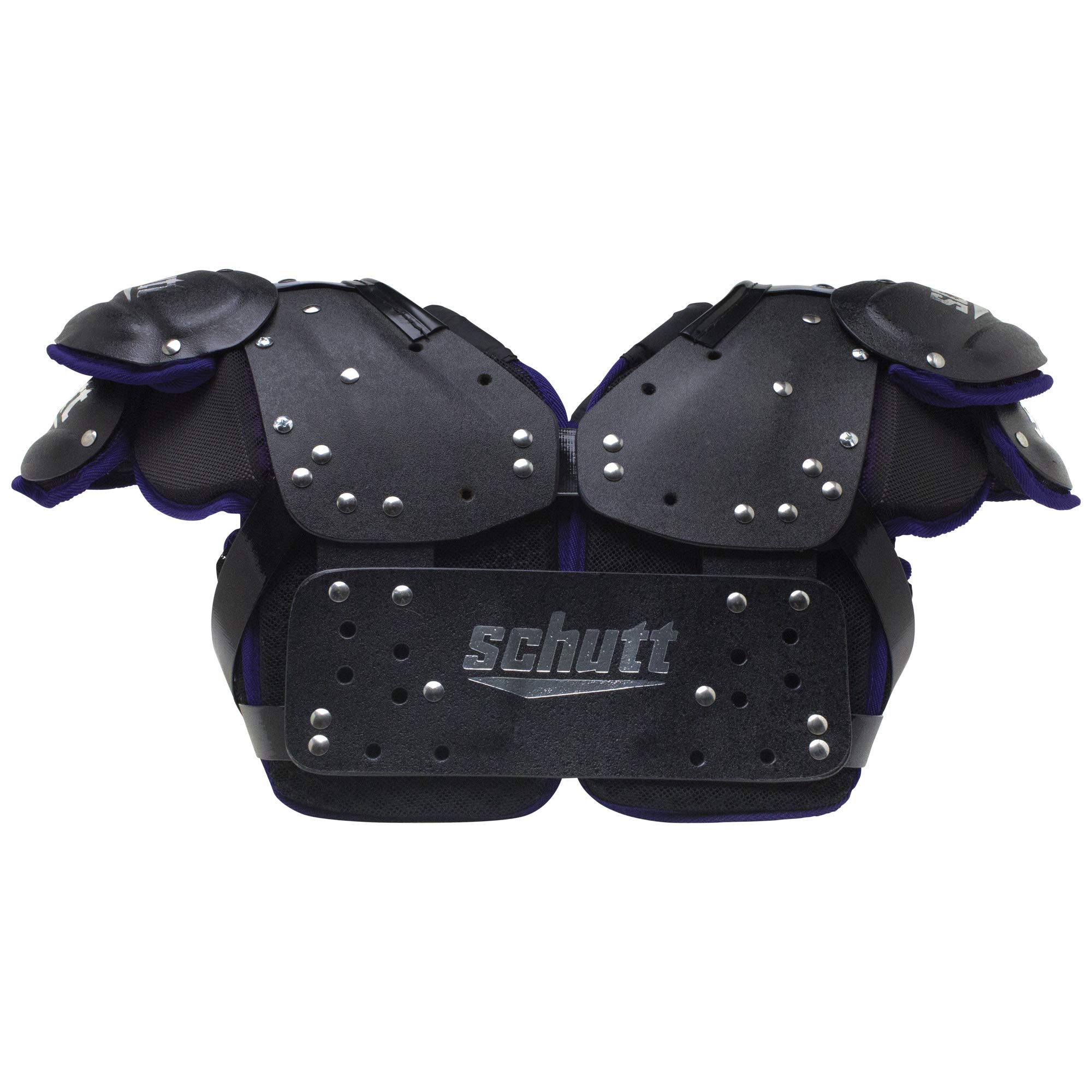 Schutt O2 Maxx Shoulder Pads, QB/WR, Football, Black, Medium
