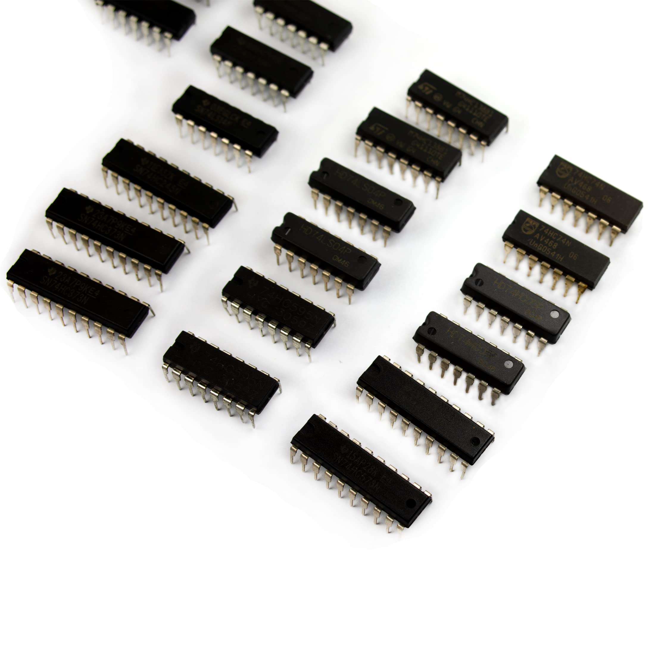 jujinglobal SN74HC573N M74HC138B1 74HC74N SN74HC373N 74HC595N CD4013BP CD4069 74HC05 74LS04 SN74HC245N SN74LS04N Total: 20pcs
