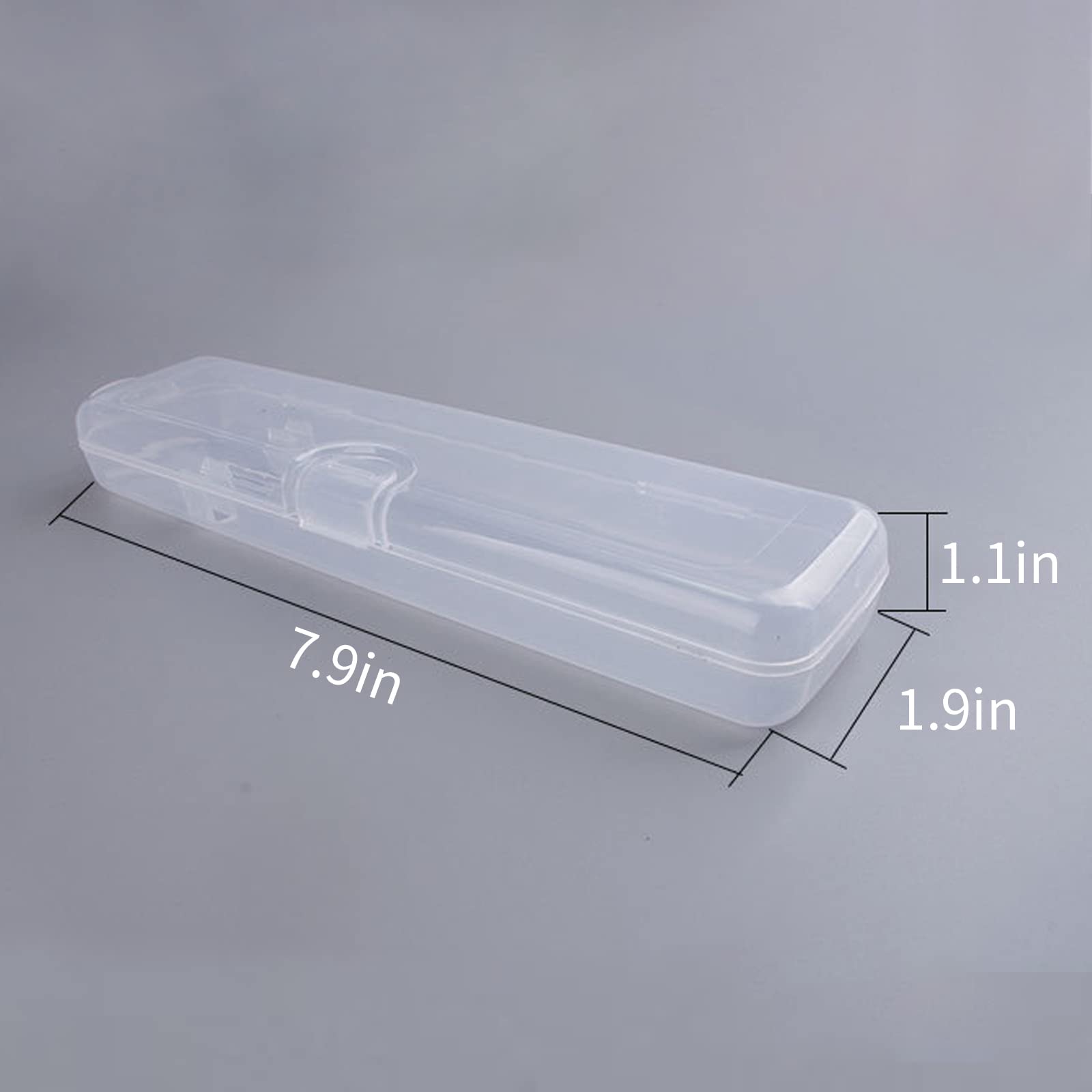 LINKIM BOLLY 5Pcs Portable Travel Toothbrush Case Double Card Slots Transparent Hard Plastic Toothbrush Box Dust-Proof Toothbrush Toothpaste Box Holder Toothbrush Protector for Camping, Travel