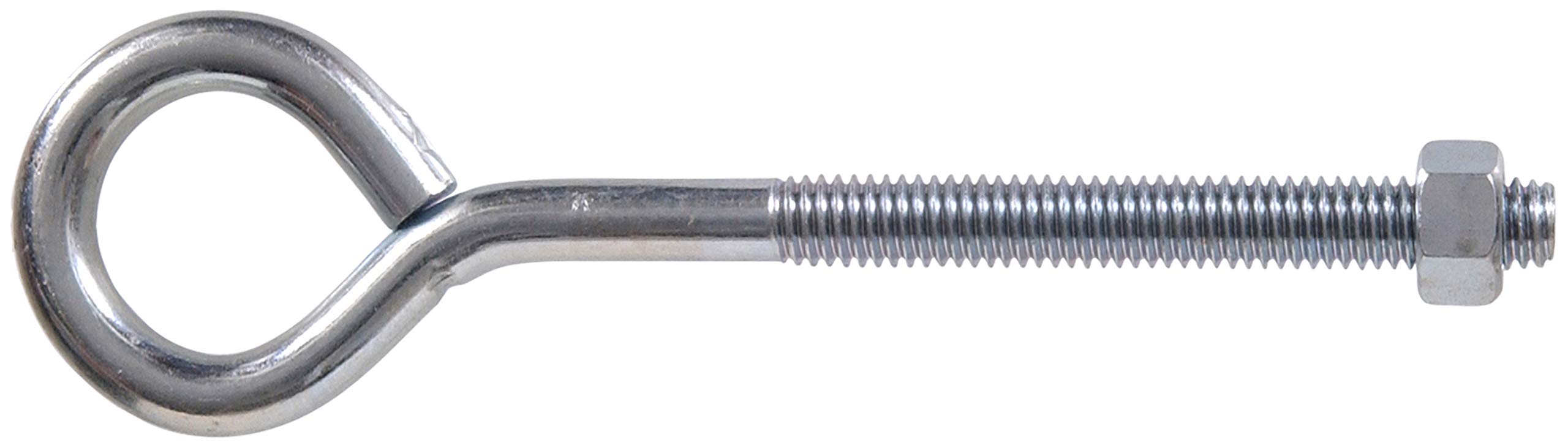 The Hillman Group 519 Eyebolts with Nuts, 3/8 x 6-Inch, 4-Pack , Zinc
