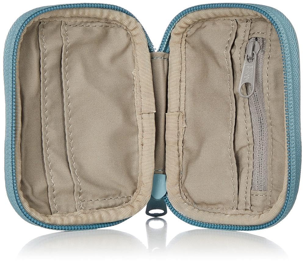 Fjällräven Kanken Card Wallet for Men, and Women - Zippered Compartment with Interior Coin Pocket, Exterior Sleeve, and Durable Design Sky Blue One Size One Size