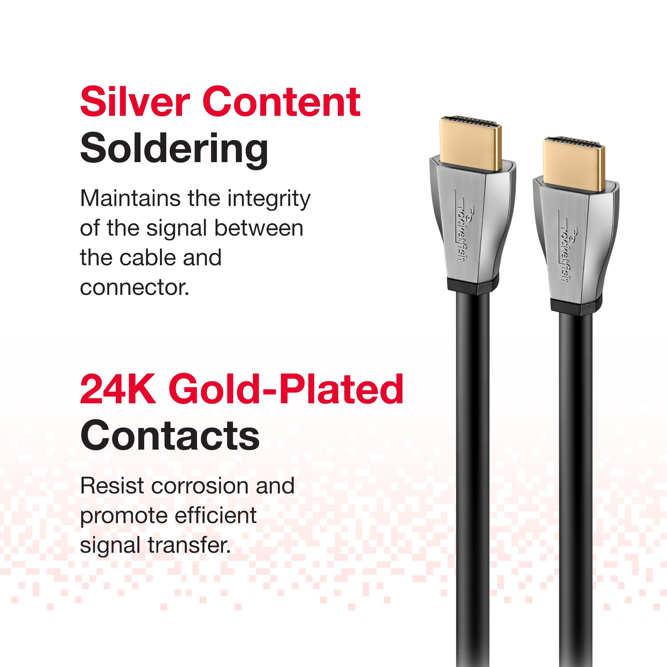 Rocketfish 4K UltraHD/HDR in-Wall Rated HDMI Cable - HDMI Cable Supports 4k Ultra HD & Dolby Atmos - Premium Cable for HDR & Quality Audio - Premium & Durable Black HDMI Cable - 1.5'