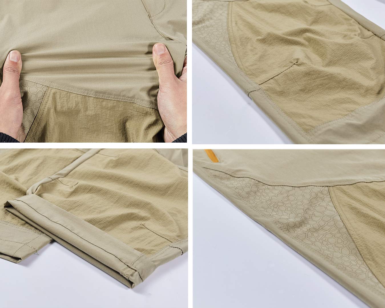 Vcansion Men's Quick Dry Summer Lightweight Sports Casual Cargo Shorts Grey M