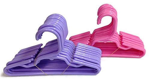 Pet Apparel Hangers Set of 24 Measures 7 1/4 Inch Wide Will Fit Over 1" 1/8 Rod Great for Small Dog Clothing