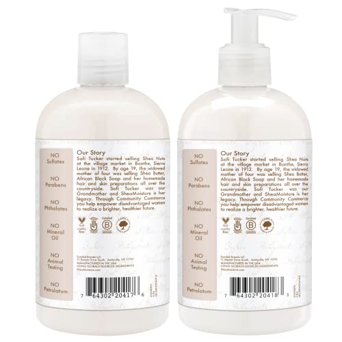 SheaMoisture 100% Virgin Coconut Oil Daily Hydration Shampoo & Conditioner | 13 fl. oz. Each