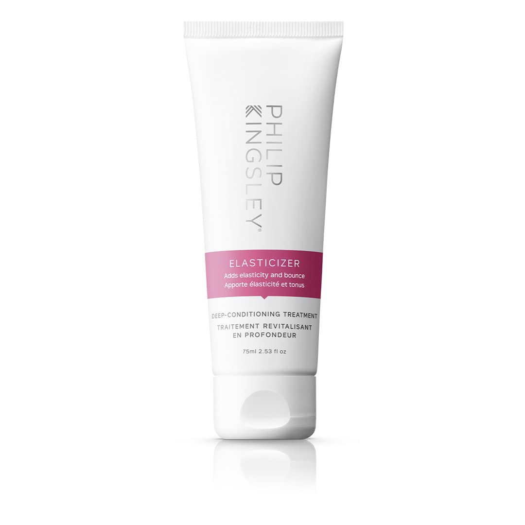 PHILIP KINGSLEY Elasticizer Deep-Conditioning Hair Mask Repair Treatment for Dry Damaged Colored Bleached All Hair Types Deeply Conditions Adds Bounce and Shine, 2.5 oz