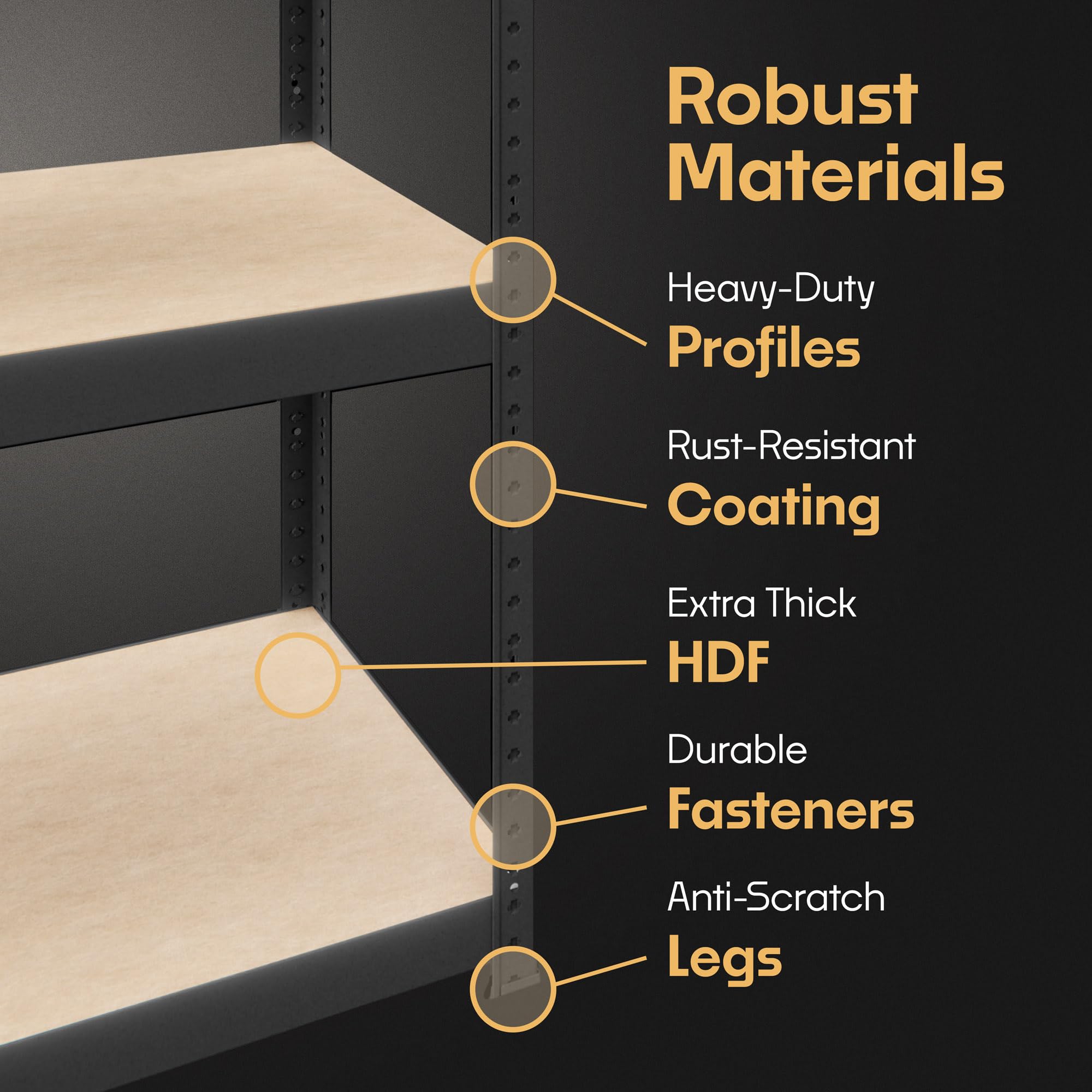 Metalkas Storage Shelves: 5 Storage Shelves Heavy Duty w/a 1.925 lb Total Load Capacity, 385 per Storage Shelf, 71x35x16 Perfect Solution for Your Storage Needs, Adjustable Shelving Unit