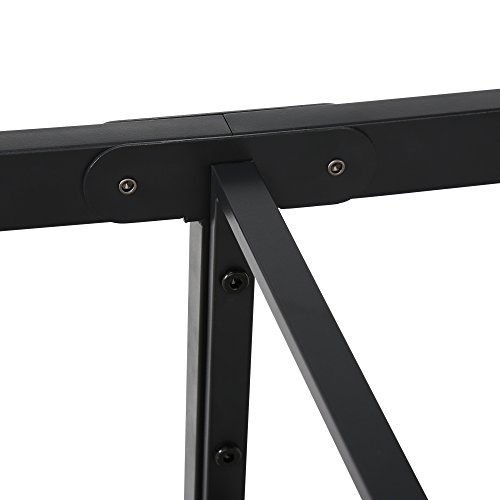 Sleeplace 14 Inch Heavy Duty Steel Slat Bed Frame/Non-Slip/Under-Bed Storage/No Box Spring Needed/No Squeaking/Bedroom Basic/Modern, Black, King