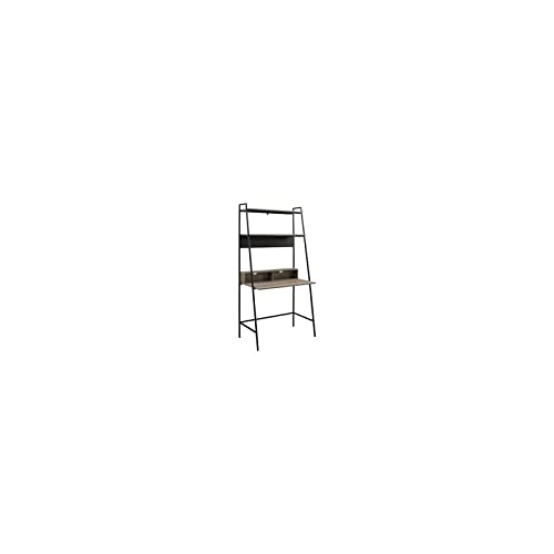 Walker Edison Freya Urban Industrial Ladder Desk with Metal Magnet Board, 36 Inch, Grey Wash