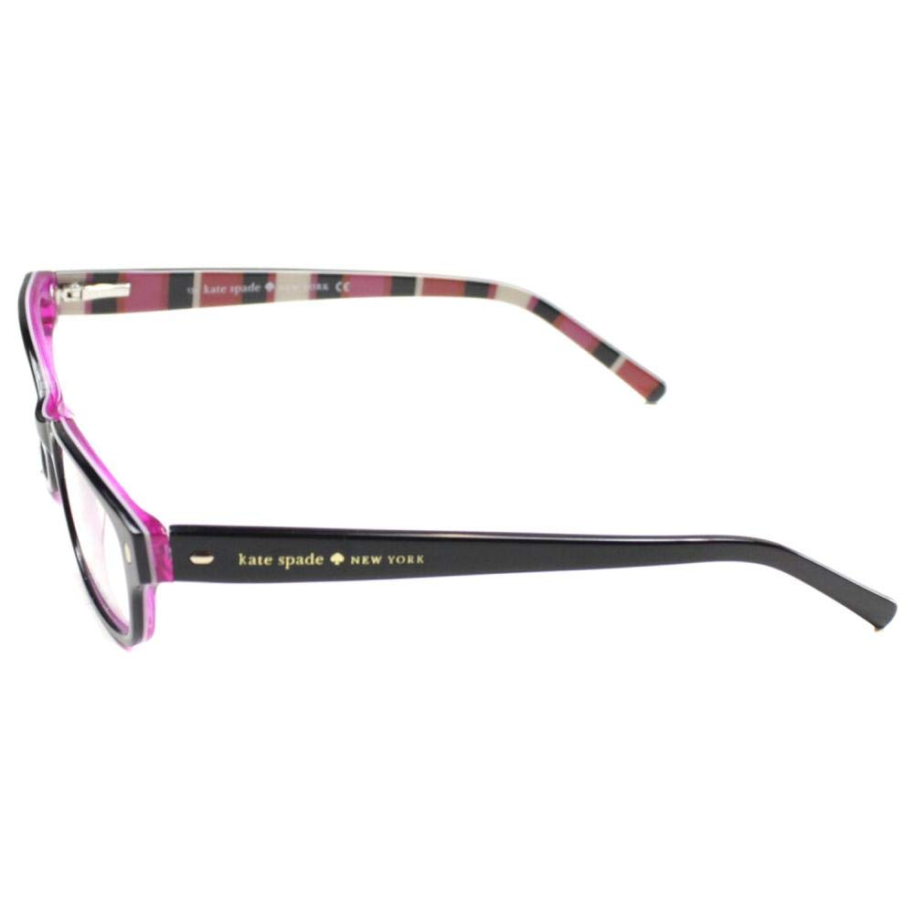 Kate Spade Lucyann Eyeglasses-0X78 Black Pink Striped-49mm