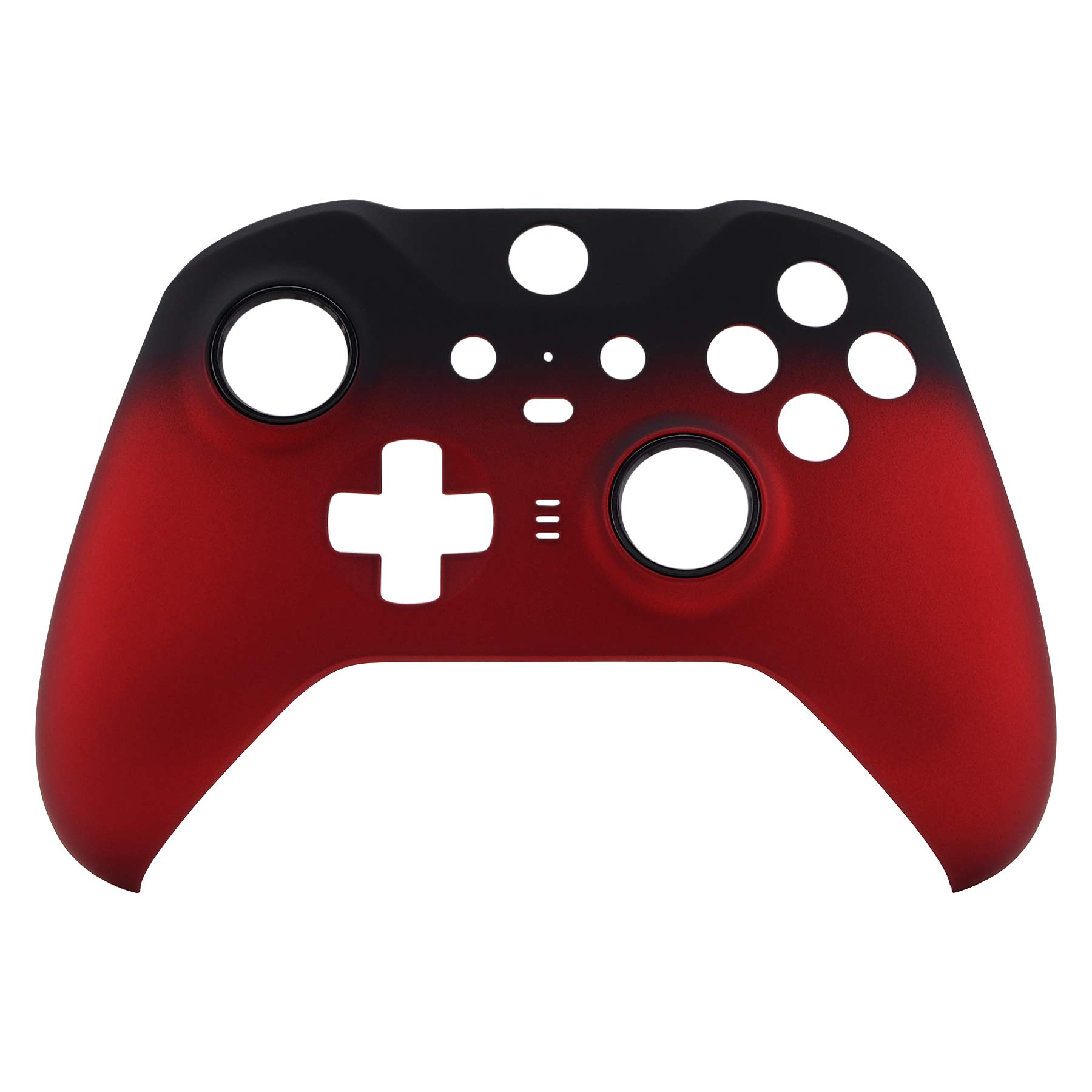 eXtremeRate Shadow Scarlet Red Soft Touch Grip Faceplate for Xbox One Elite Series 2, Front Housing Shell Cover Replacement Kit for Xbox Elite 2 Core Controller Model 1797 - Controller NOT Included