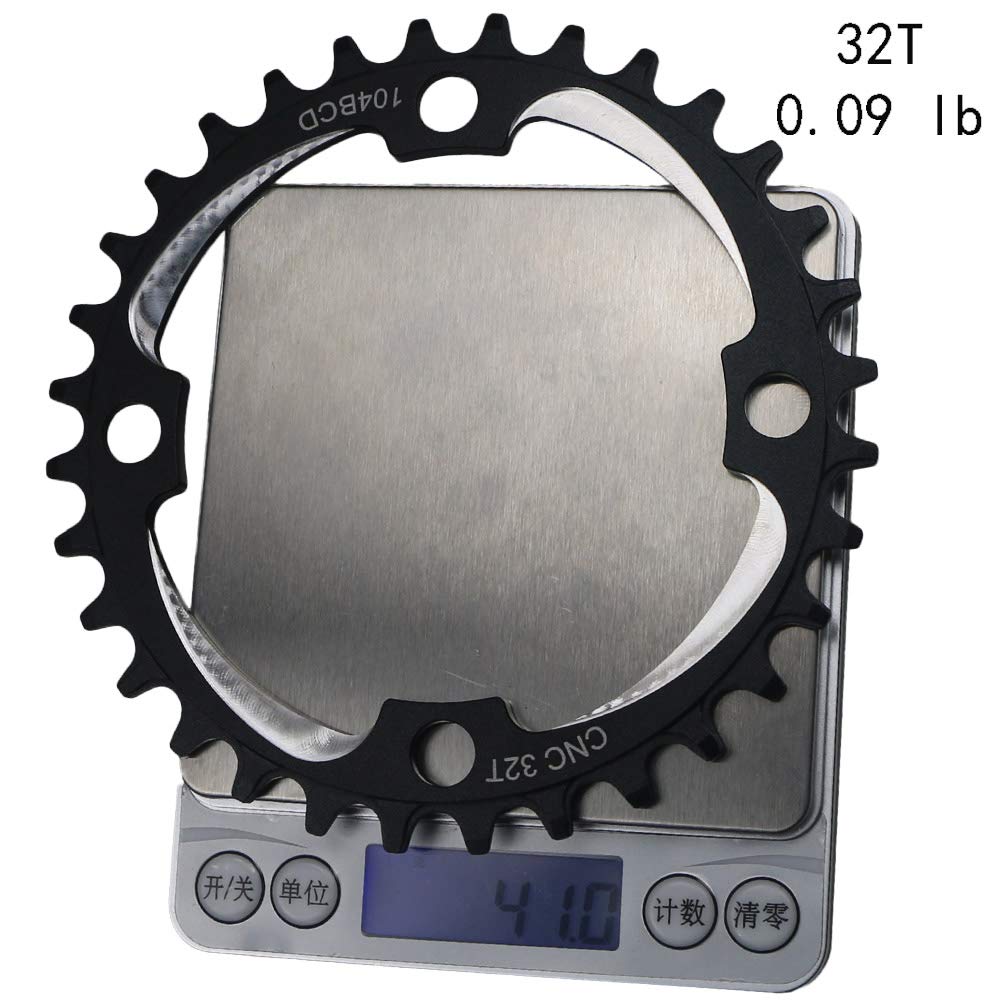GANOPPER Square Taper MTB Crankset 1X Mountain Bike Single Speed Bicycle Crank Arm Set 34T Chainring 104mm BCD Narrow Wide Teeth