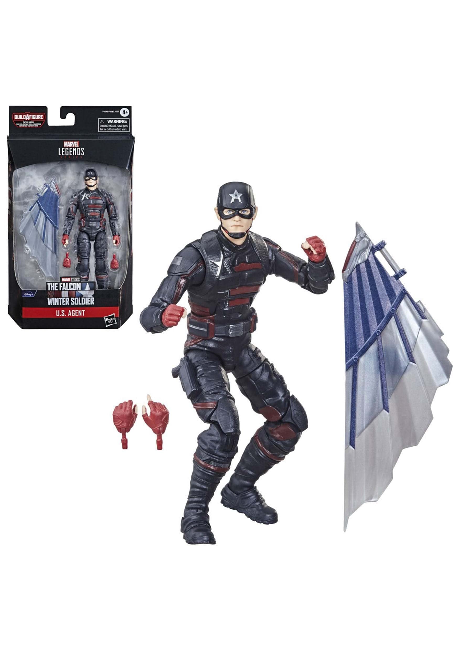 Marvel Legends Series Avengers 6-Inch Action Figure Toy U.S. Agent and 2 Accessories, for Kids Ages 4 and Up