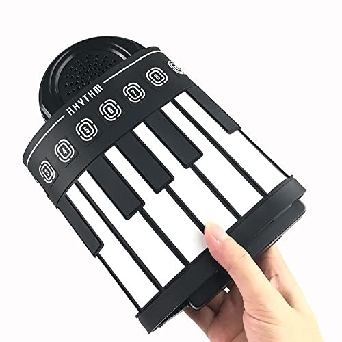 Electric Piano Portable Electronic Piano 49 Keys Soft Keyboard Piano for Beginners Silicone Foldable Piano Home Digital Piano (RDW0005)