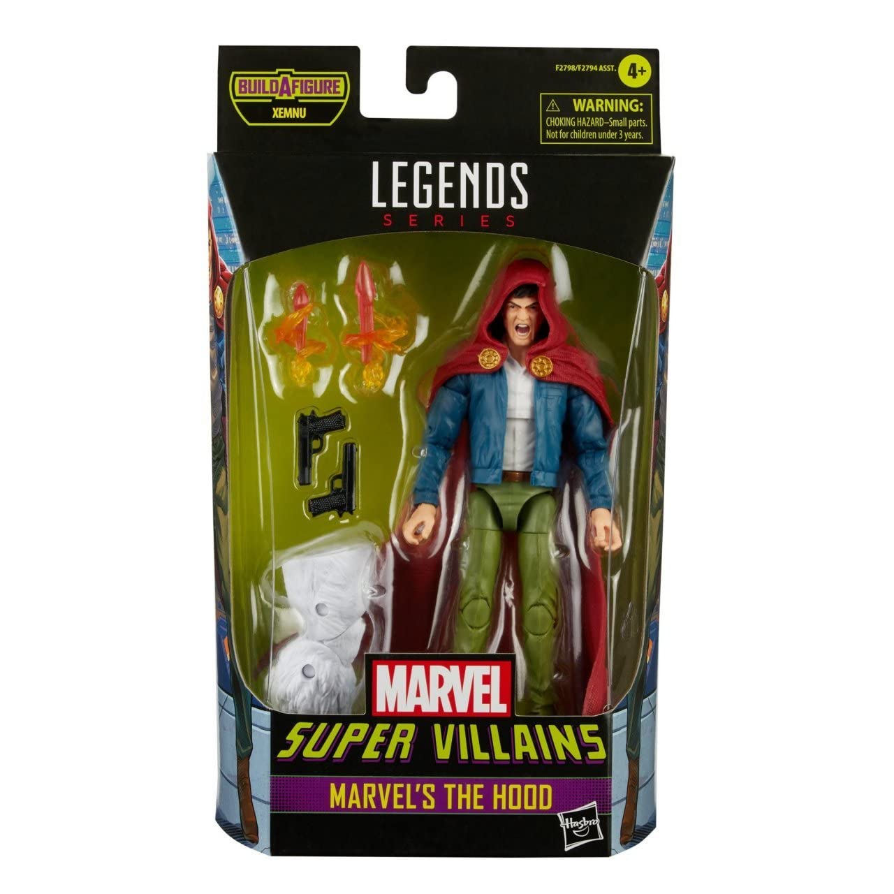 Marvel Hasbro Legends Series 6-inch Collectible Action The Hood Figure, Includes 4 Accessories and 1 Build-A-Figure Part