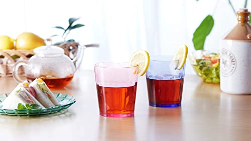SCANDINOVIA - 13 oz Unbreakable Premium Drinking Glasses - Set of 6 - Tritan Plastic Tumbler Cups Reusable - Perfect for Gifts - BPA Free - Dishwasher Safe - Stackable