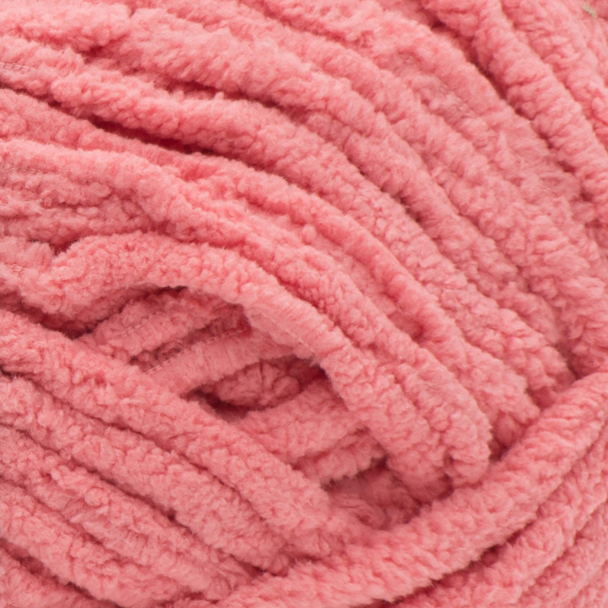 Bernat Baby Blanket Yarn - Big Ball (10.5 oz) - 2 Pack with Pattern Cards in Color (Orange Flamingo)
