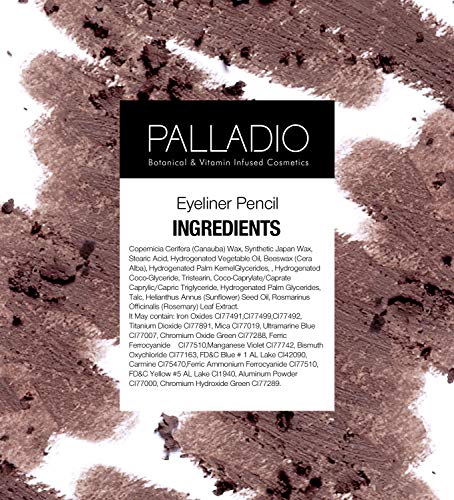 Palladio Wooden Eyeliner Pencil, Thin Pencil Shape, Easy Application, Firm yet Smooth Formula, Perfectly Outlined Eyes, Contour and Line, Long Lasting, Rich Pigment, Sky Blue